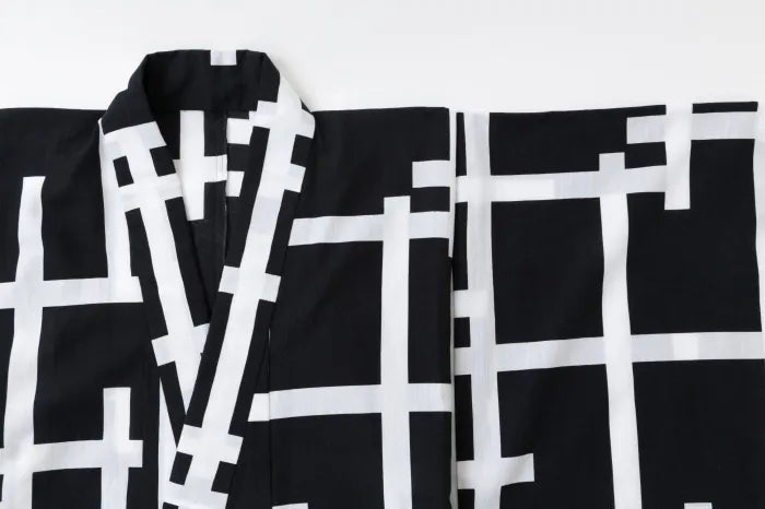 Custom Sewing Price Excluded】Yukata Fabric Linen /Fence